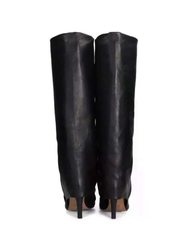THE SELLER Pointed-toe Ruched Stiletto Boots