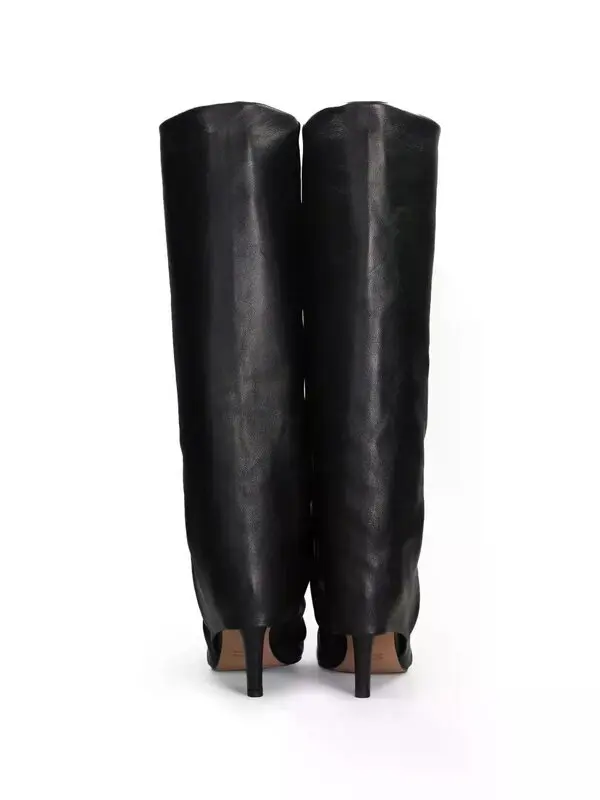THE SELLER Pointed-toe Ruched Stiletto Boots