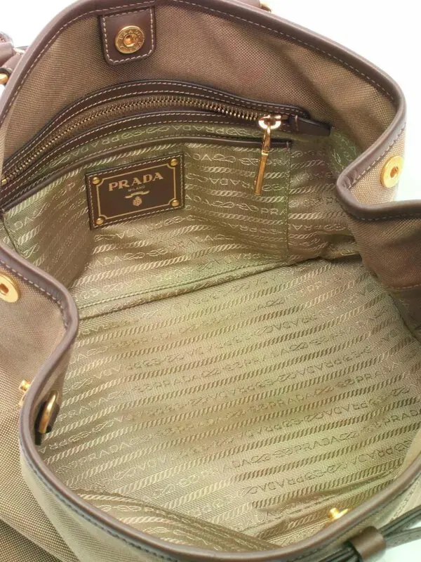 Prada Logo Jacquard Tote Bag