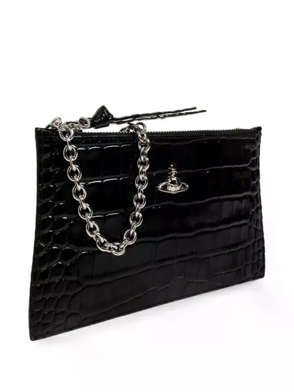 VIVIENNE WESTWOOD Small Flat Zip Clutch