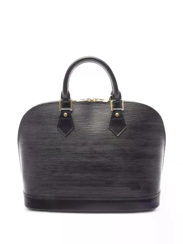LOUIS VUITTON 1997 Alma Epi Tote Bag - Black