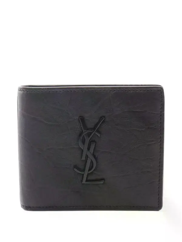 Saint Laurent Monogram Croc-effect Wallet