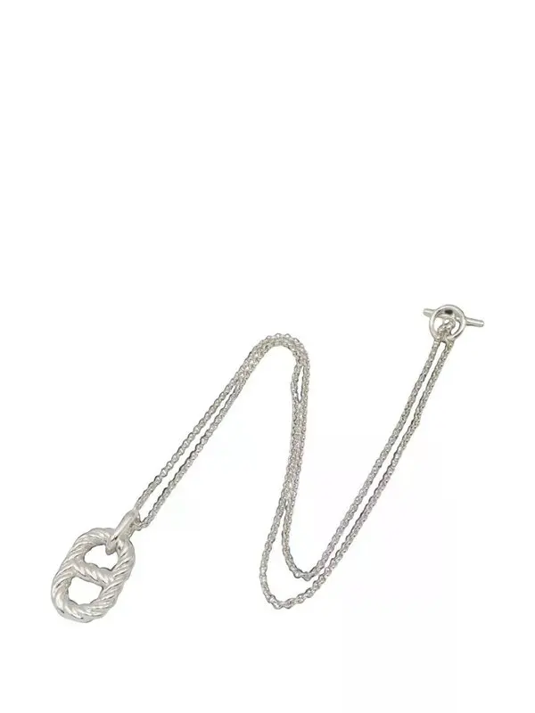 Hermès 2020s Chaîne D'ancre Area Ii Twist Necklace - Silver
