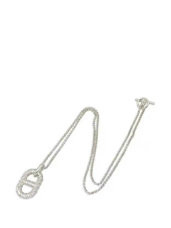 Hermès 2020s Chaîne D'ancre Area Ii Twist Necklace - Silver