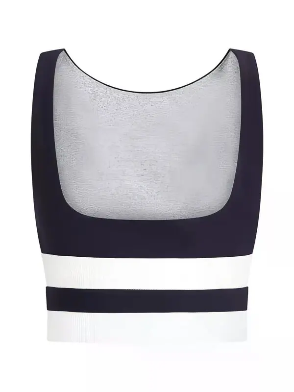HOUSE OF GRAVITY Striped Crop Top - Blue