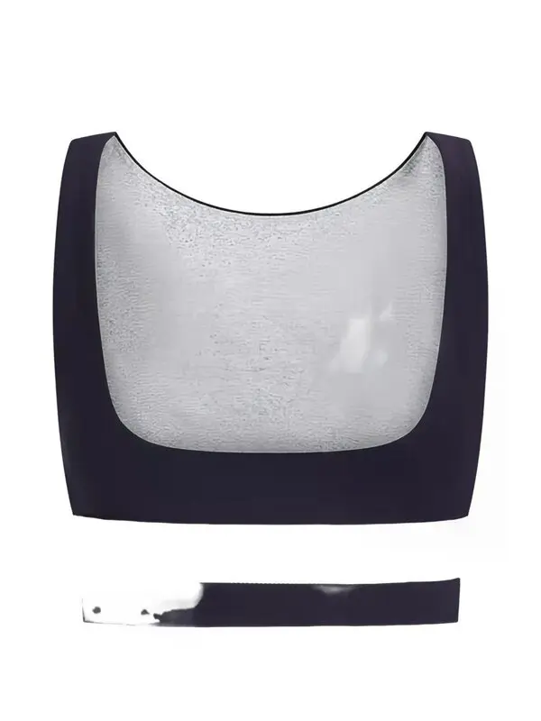 HOUSE OF GRAVITY Striped Crop Top - Blue