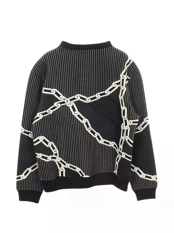 LOUIS VUITTON 2010s Chain-print Quilted Sweater