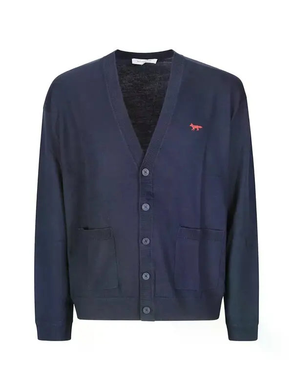 Maison Kitsuné Embroidered Fox Profile Cardigan