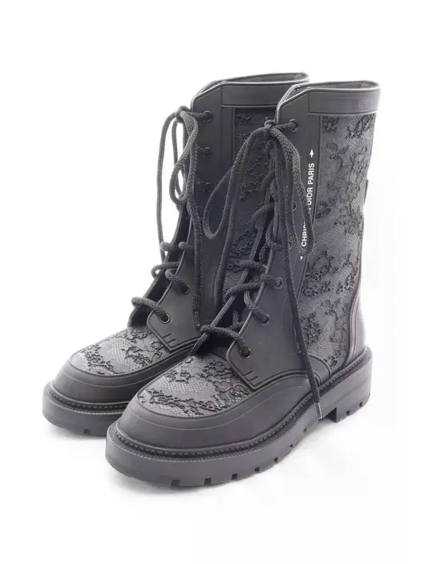 Dior Diorcamp Lace Boots - Black