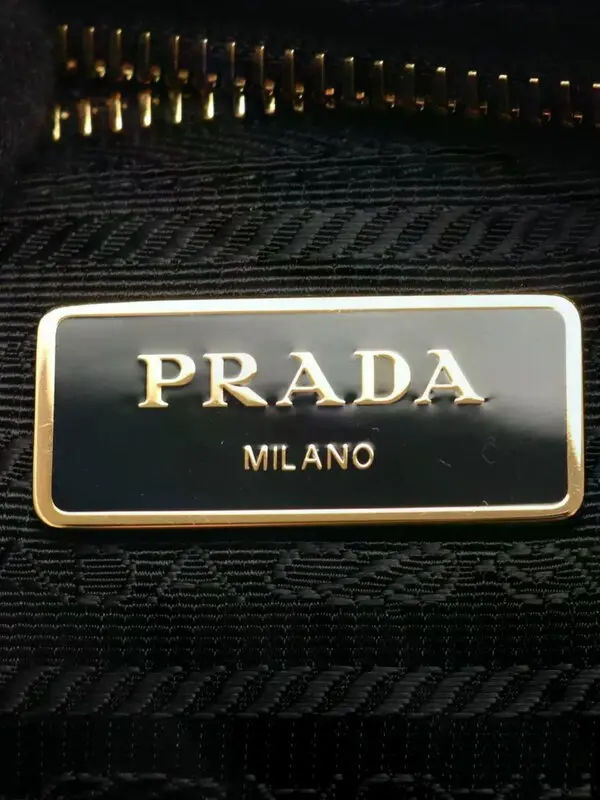 Prada Large Padded Re Nylon Crossbody Bag - Black