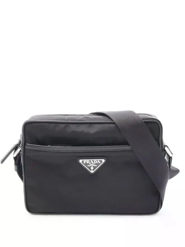 Prada 2020s Re-nylon Tessuto Shoulder Bag - Black