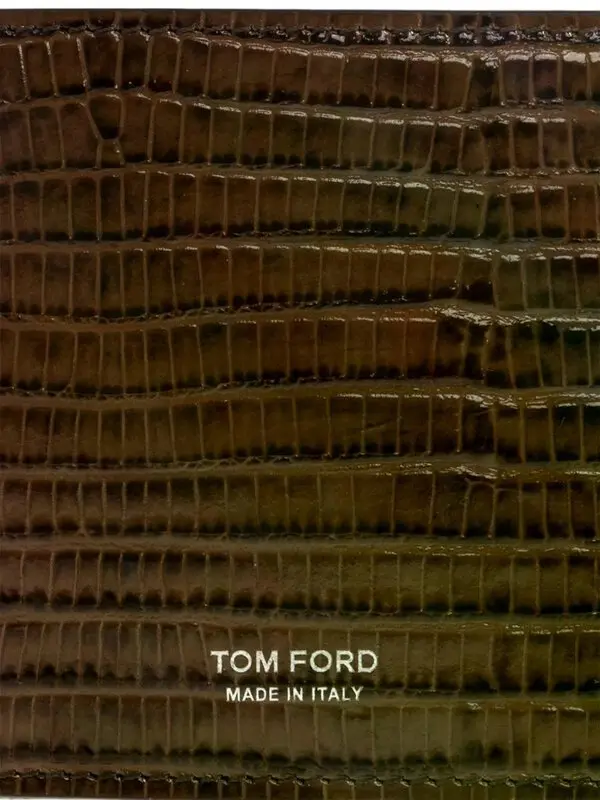 TOM FORD Lizard-effect Money-clip Wallet