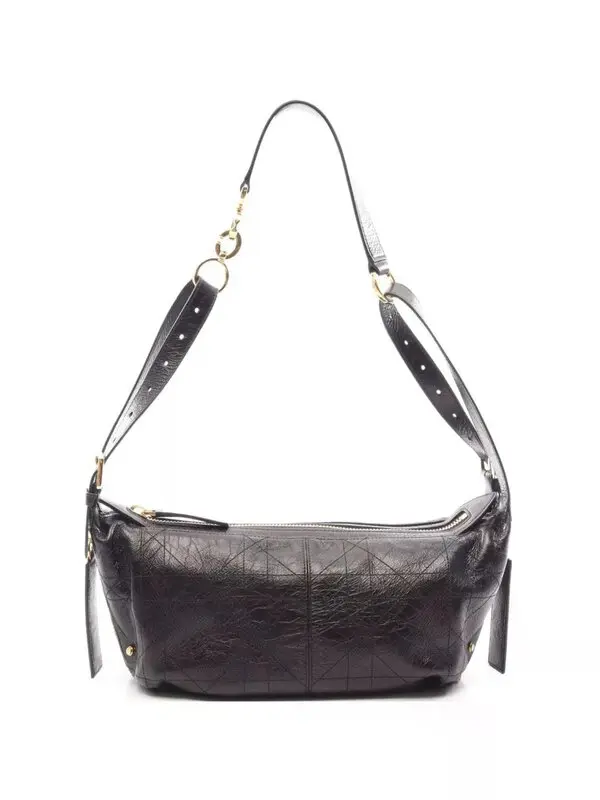Dior 2010s Macro Cannage D-journey Shoulder Bag - Black