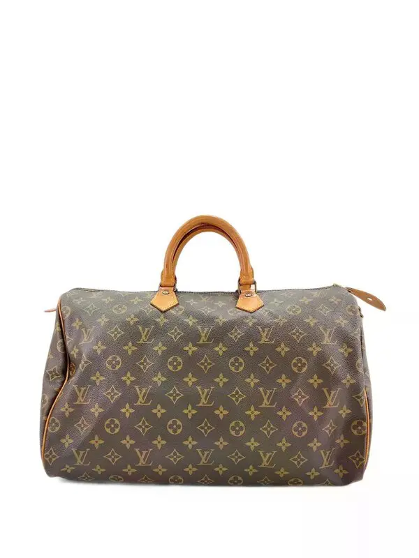 LOUIS VUITTON Speedy 40 Monogram Handbag - Brown