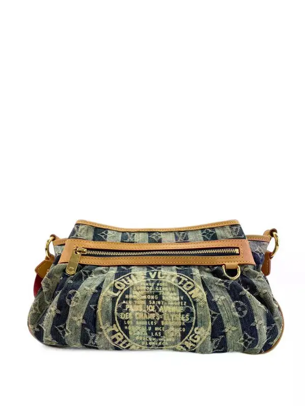 LOUIS VUITTON 2006 Monogram Denim Shoulder Bag