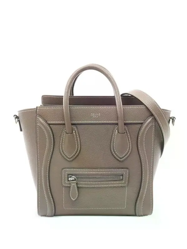 Celine Luggage Nano Tote Bag - Grey
