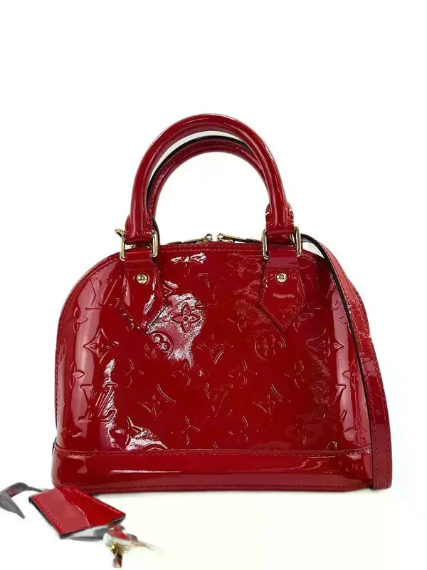 LOUIS VUITTON Monogram Vernis Leather Alma Bb Handbag