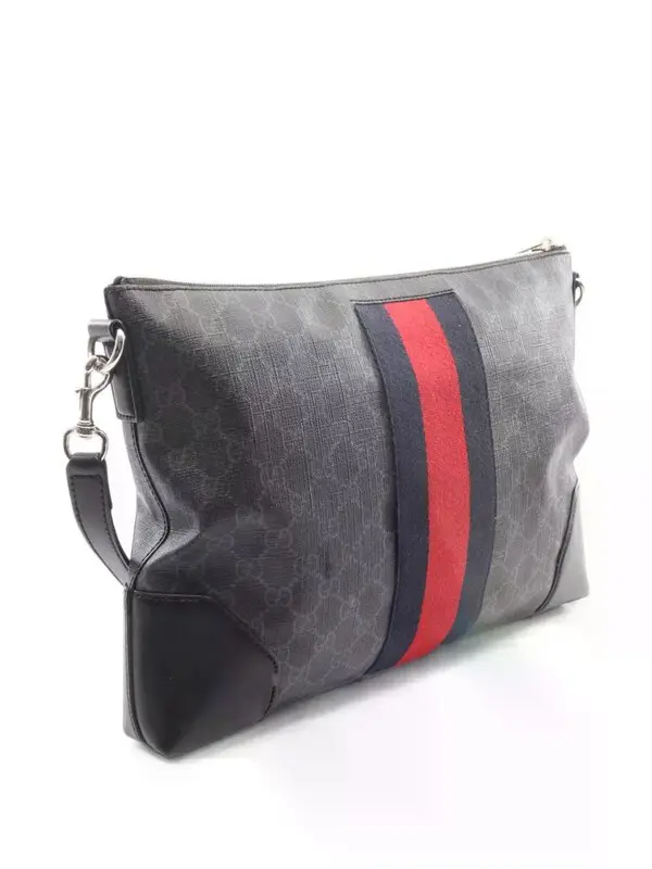 Gucci Gg Supreme Web Messenger Bag