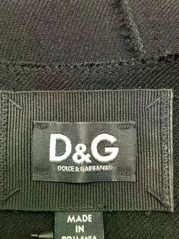 Dolce & Gabbana Wool Scoop-neck Mini Dress
