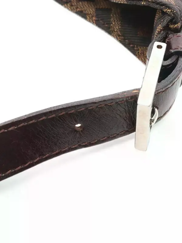 Fendi 2000s Zucca Ff-logo Shoulder Bag - Brown