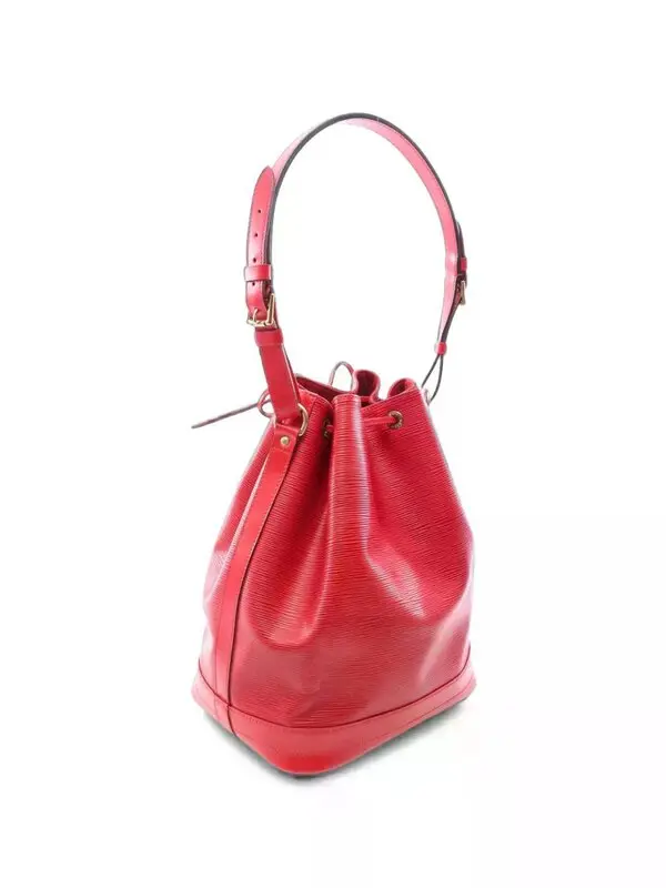 LOUIS VUITTON 1998 Noé Epi Bucket Bag - Red
