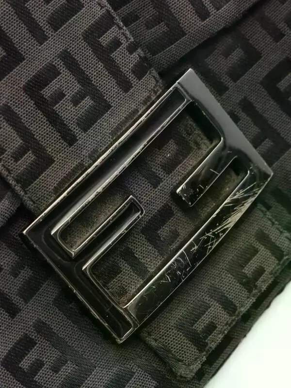 Fendi Zucchino Mamma Baguette Shoulder Bag