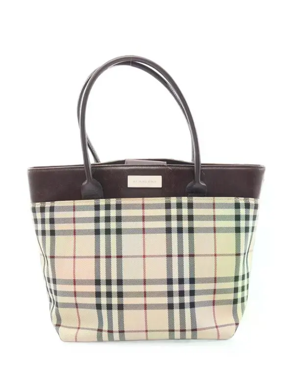 Burberry 2000s Nova Check Tote Bag