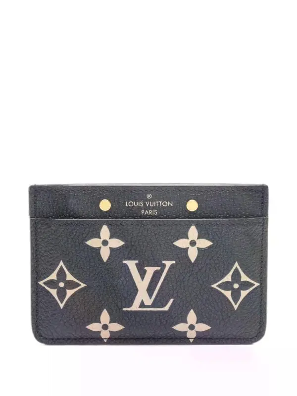 LOUIS VUITTON 2021 Monogram Empreinte Card Case - Black