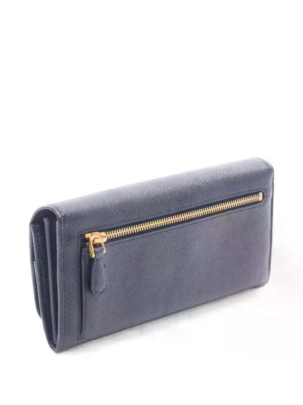 Prada 2010s Saffiano Bi-fold Long Wallet
