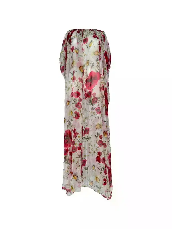 Dolce & Gabbana Floral-print Maxi Dress - Neutrals