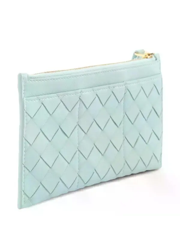 Bottega Veneta Intrecciato Wristlet Mini Bag - Blue