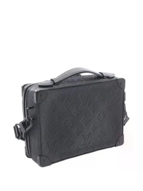 LOUIS VUITTON 2020-2026 Monogram Taurillon Handle Soft Trunk Satchel - Black