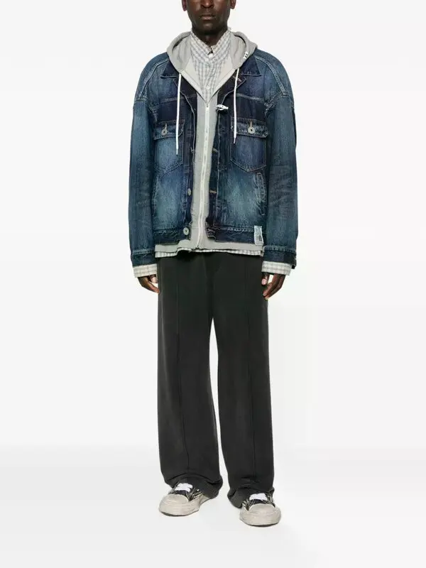 Mihara Yasuhiro Layered-effect Denim Jacket