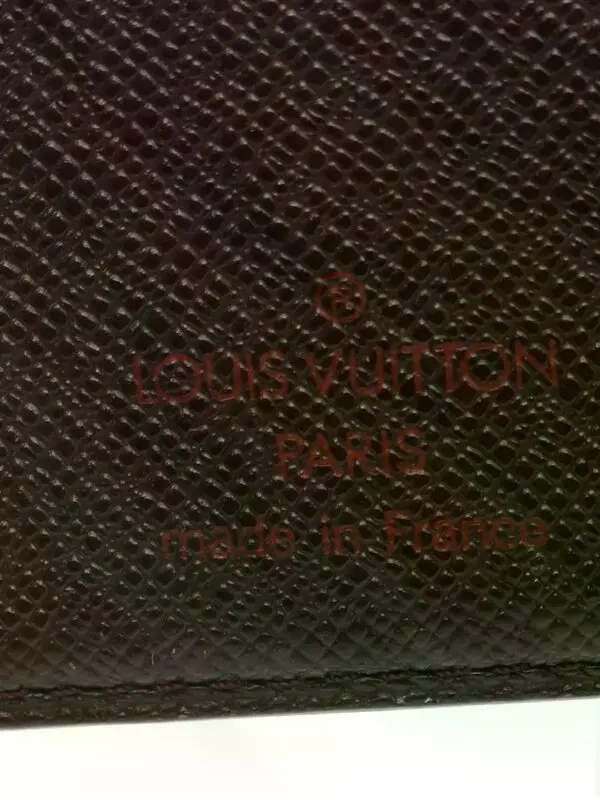 LOUIS VUITTON 2002 Portefeuille Viennois Damier Ebène Wallet