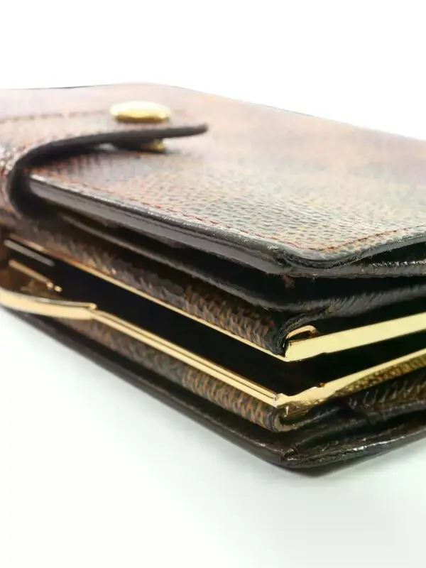 LOUIS VUITTON 2002 Portefeuille Viennois Damier Ebène Wallet