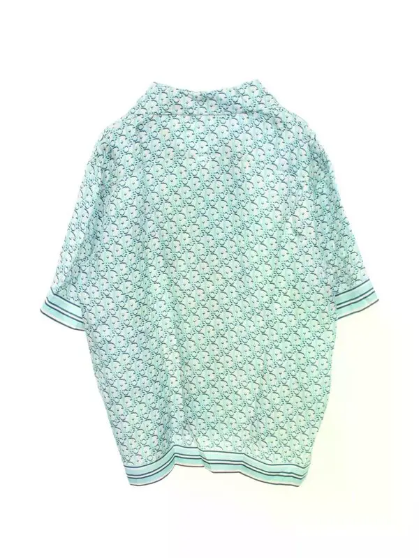 Dior 2010s Oblique Pixel Short-sleeve Shirt - Blue