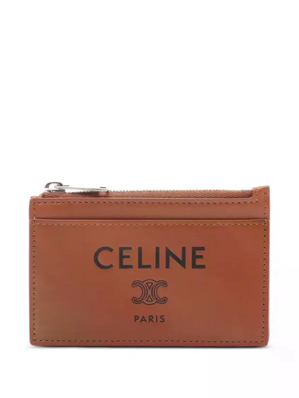 Celine 2020s Triomphe Card Case - Brown