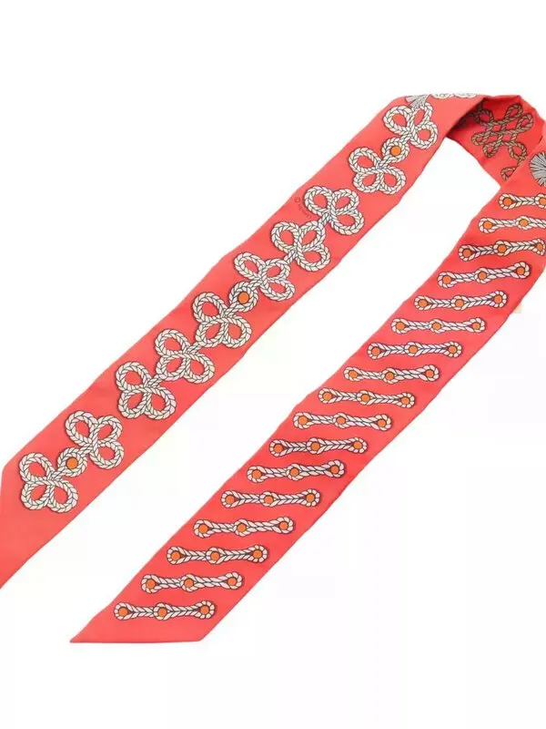 Hermès 2020s Galons Et Brandebourgs Ribbon Scarf