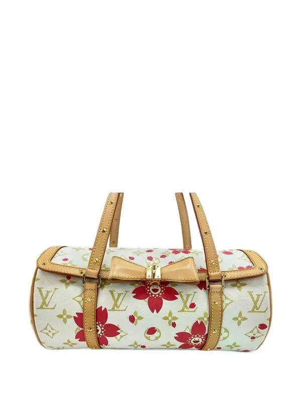 LOUIS VUITTON X Takashi Murakami Monogram Cherry Blossom Papillon Shoulder Bag