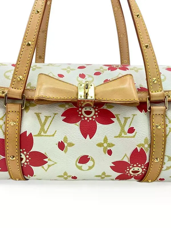 LOUIS VUITTON X Takashi Murakami Monogram Cherry Blossom Papillon Shoulder Bag