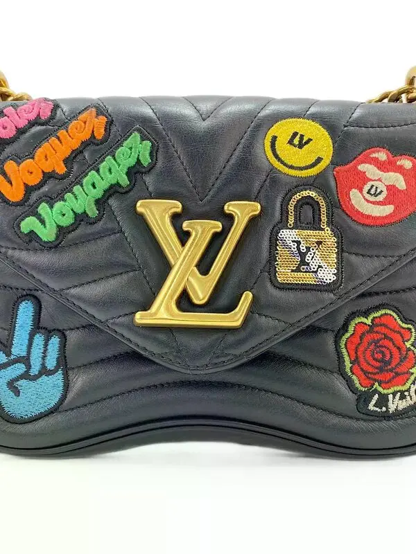 LOUIS VUITTON Patch Shoulder Bag - Black