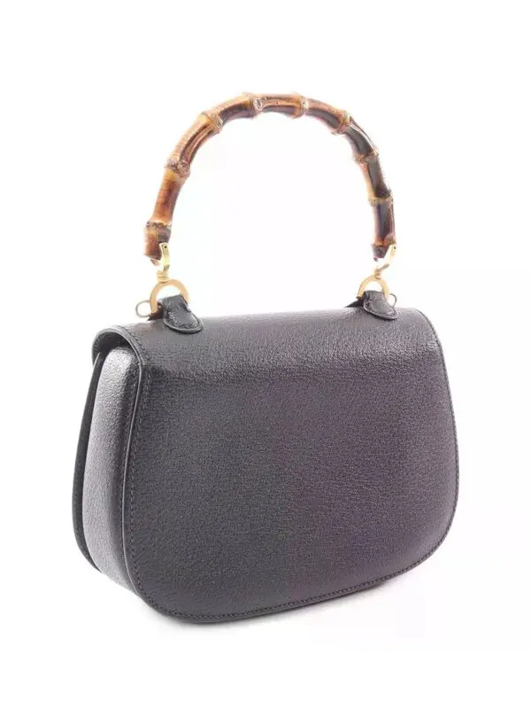 Gucci 2000s Bamboo Handbag - Black