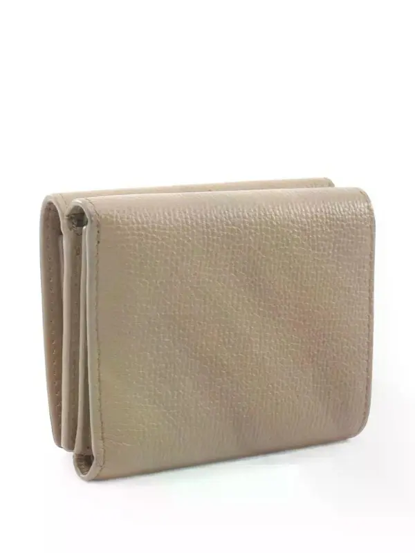 Loewe 2000s Anagram Trifold Wallet - Neutrals