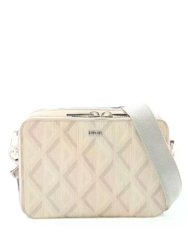 Dior 2010s Cd Diamond Messenger Bag