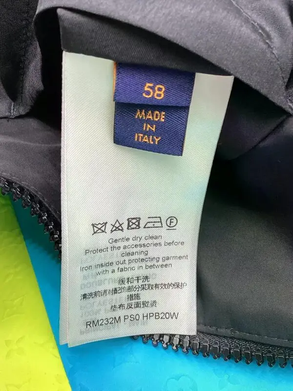 LOUIS VUITTON Monogram Color-block Windbreaker Jacket