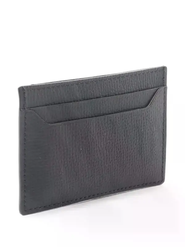 Loewe 2020s Anagram Leather Card Holder - Black