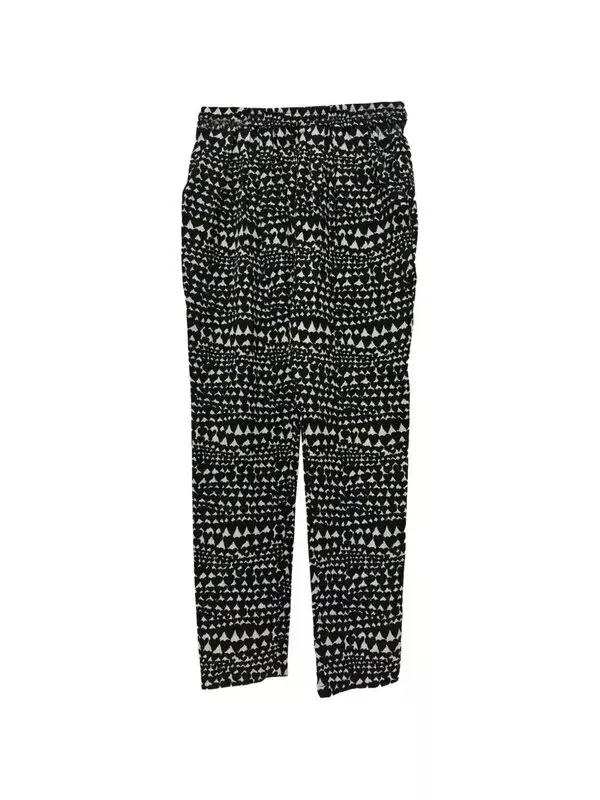Stella McCartney Printed Ankle-zip Trousers - Black