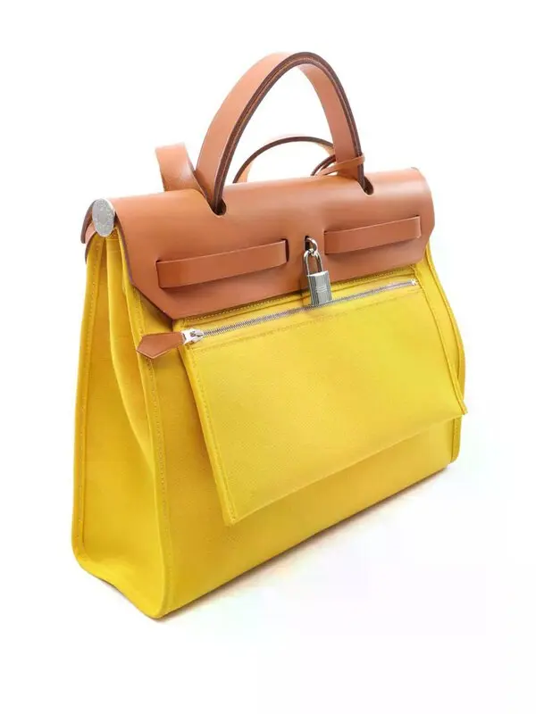 Hermès Toile Herbag Zip Satchel