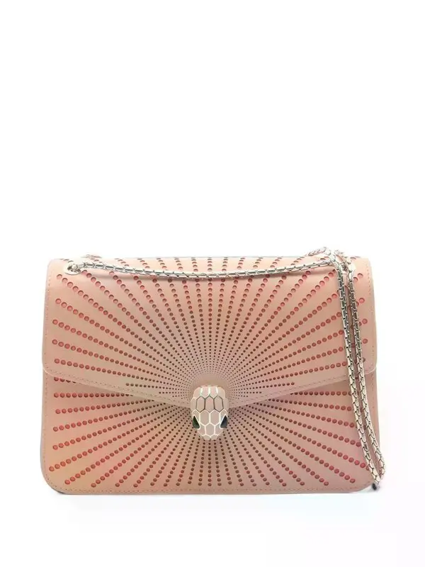 BVLGARI 2010s Serpenti Forever Leather Shoulder Bag