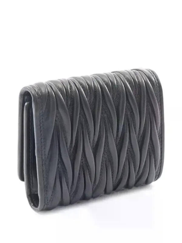 Miu Miu 2020s Matelassé Trifold Wallet